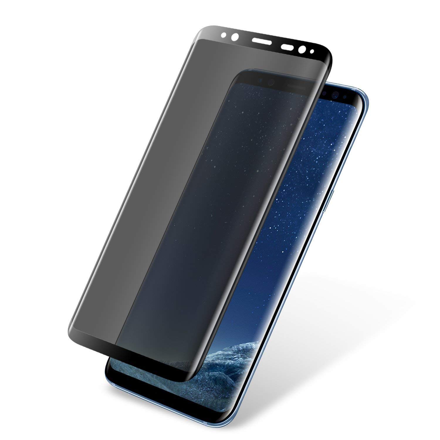 Galaxy Note 9 Screen Protector Privacy,YCFlying [Upgrade Version] Anti-spy Tempered Glass Screen Film 9H Hardness Anti-Scratch Anti-Peep Shield for Samsung Galaxy Note 9 (Note 9-B)