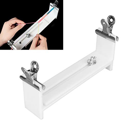 CHICIRIS Bracelet Jig, Plastic Bracelet Maker Adjustable Length Paracord Jig U Shape Bracelet Making Holder with Clamp for Wristband DIY Hand Knitting Braiding Twisting Crafting