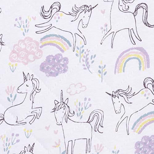 Trend Lab Quilted Jersey Changing Pad Cover, Playful Unicorns