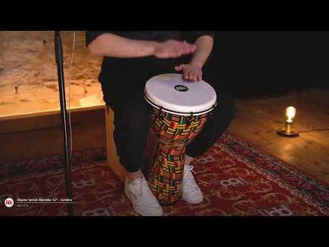 Meinl Percussion Djembe Hand Drum Circle Instrument with Synthetic Shell and Head, Alpine Series — NOT Made in China — Easy Tuning, 2-Year Warranty (ADJ12-SI)