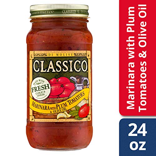 Classico Marinara with Plum Tomatoes & Olive Oil Pasta Sauce (24 oz Jar)