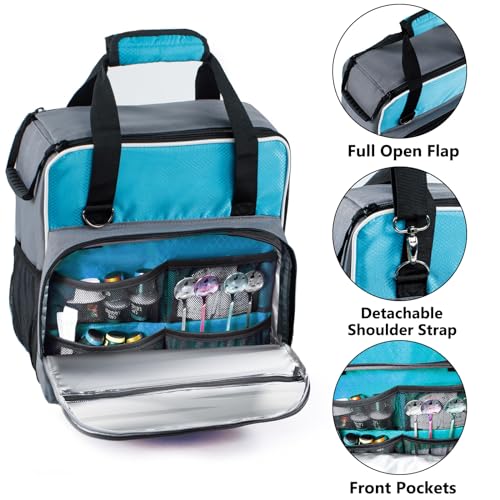 Coffee Maker Travel Bag Compatible with Keurig K-Express Coffee Maker, K-Iced Single Serve Coffee Brewer Carrying Case with Multiple Pockets for K-Cup Pods, Storage Bag With Shoulder Strap