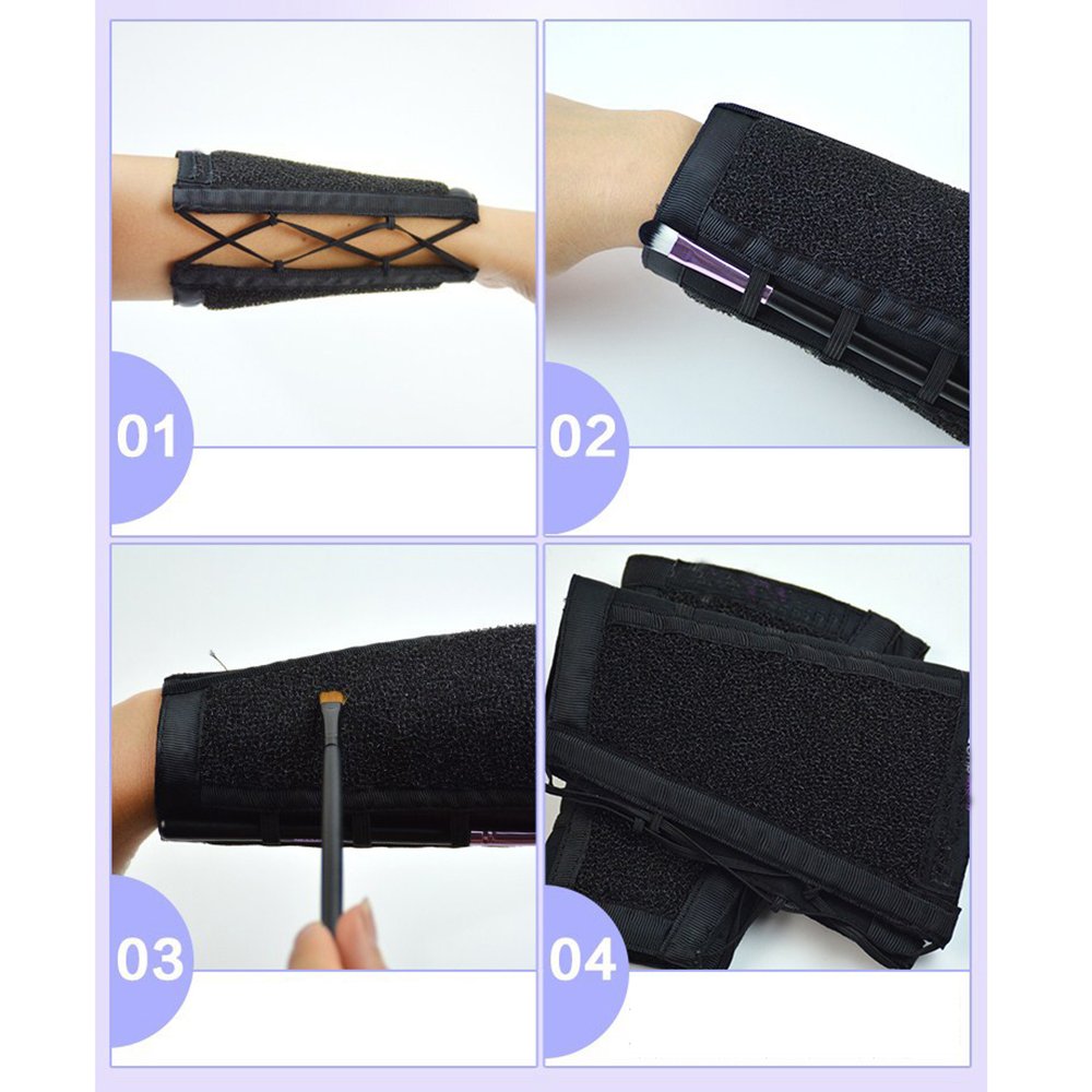 Pinkiou Makeup Remover Color Cleaner Armband Cleaning Arm Sponge Switch For Makeup Brush Color Dedicated Washing Tool