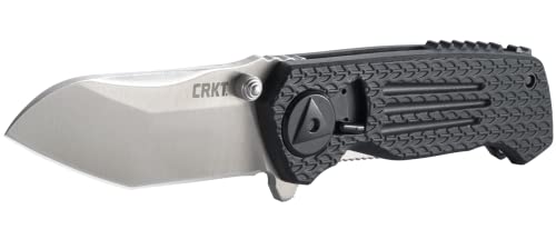 CRKT Prequel EDC Folding Pocket Knife: Take Apart Field Strip, Modified Tanto Blade, Flipper Open, Liner Lock, Nylon Handle, Deep Carry Pocket Clip 2420