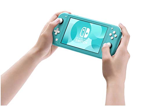 GALLIUMPI Newest Nintendo Switch Lite - Turquoise Game Console, 5.5” LCD Touch 1280x720 Screen, Built-in +Control Pad, WiFi, Bluetooth 10-in-1 Bundle