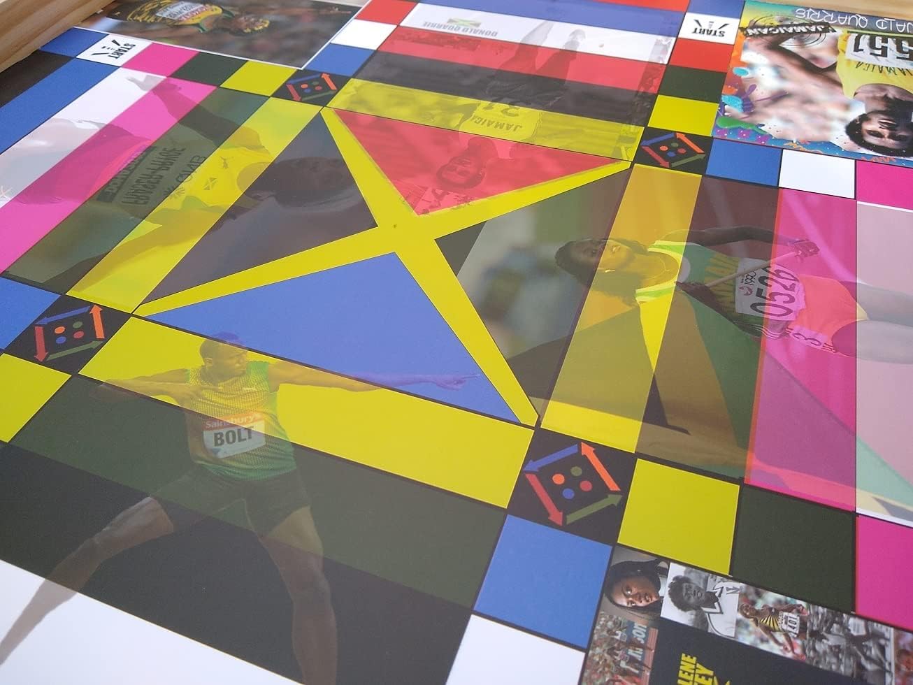 Jamaican Ludo Legendary Athletes Edition | 24in x 24in Board Game | Family Game Night Activity | Fun Easy Multi-Player Entertainment (Ludi/Ludy/Loodi)