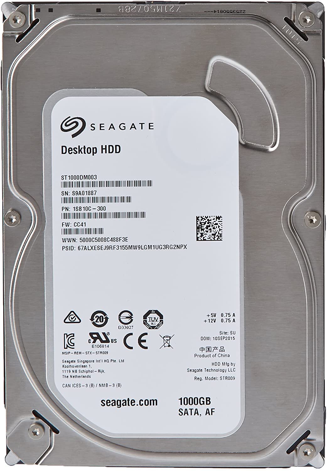 Seagate 1TB Desktop HDD Hard Drive - Internal (ST1000DM003)