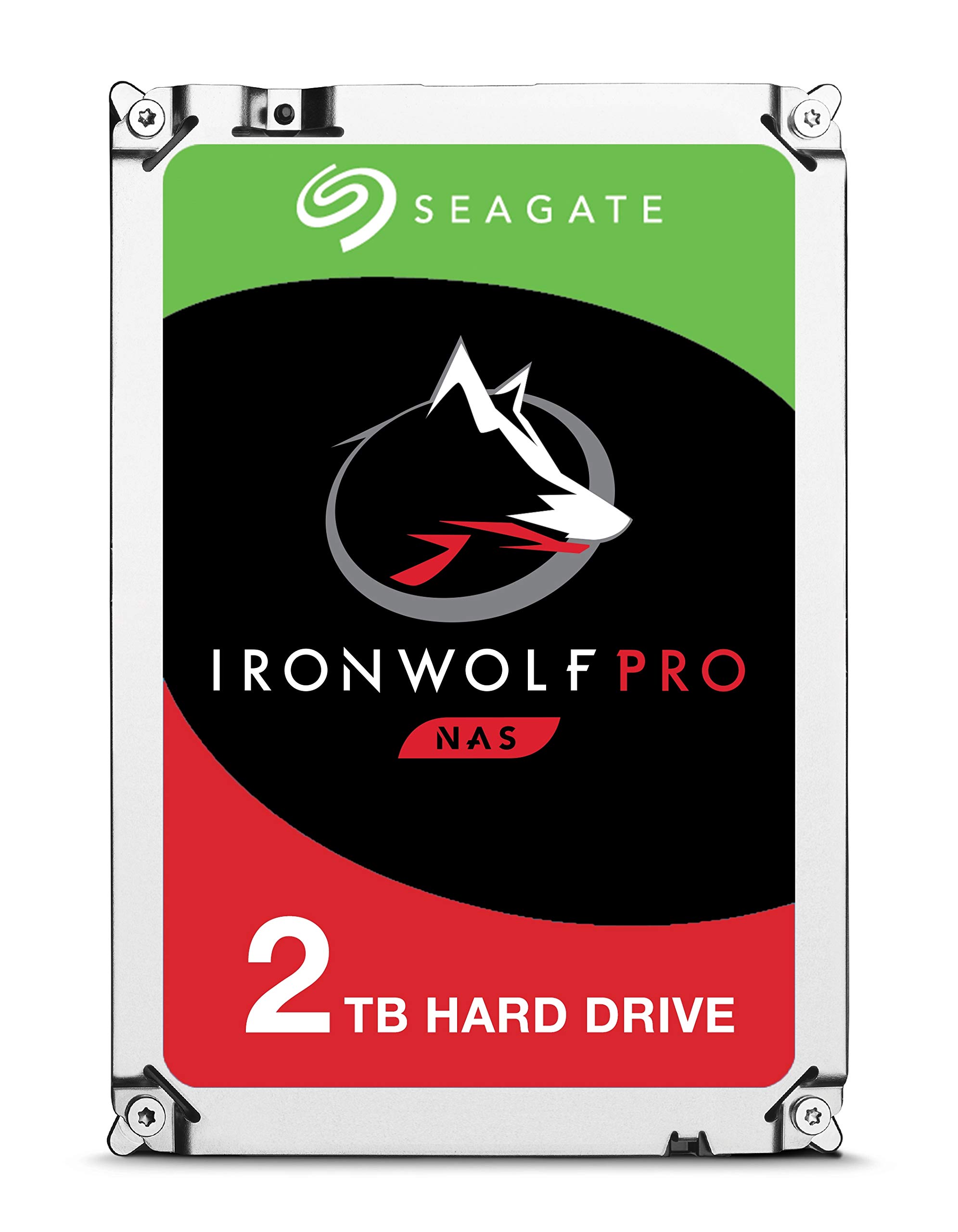 Seagate IronWolf Pro 2TB NAS Internal Hard Drive HDD – 3.5 Inch SATA 6GB/S 7200 RPM 128MB Cache for Raid Network Attached Storage, Data Recovery Rescue Service (ST2000NE0025)