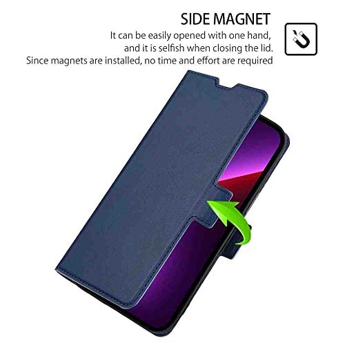 CYR-Guard Phone Cover Wallet Folio Case for Oppo REALME 7 PRO, Premium PU Leather Slim Fit Cover for REALME 7 PRO, Easy Use, Blue