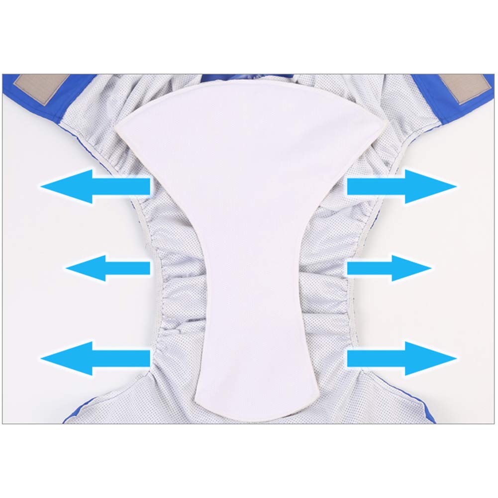 SRSGF Adults Cloth Diapers Reusable Men Women Incontinence Underwear Diaper Cloth Washable Adjustable,XL