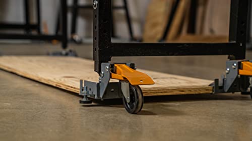 Bora Portamate Mobile Base Kit PM-1100 - Heavy Duty, Universal, Customizable, Adjustable Rolling Set, Dolly Roller Frame and Casters for Moving Equipment, Tools, Machines - 400 lb Capacity