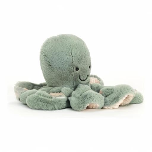 Jellycat Odyssey Octopus Stuffed Animal, Little 10.5 inches | Ocean and Sea Plush Toy | Classic Children's Gift