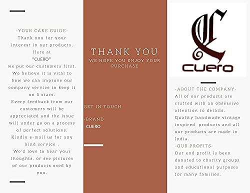 Cuero DHK 16 Inch Vintage Handmade Leather Messenger Bag Laptop Briefcase Computer Satchel Bag for Men & Women (16 Inch Medium)