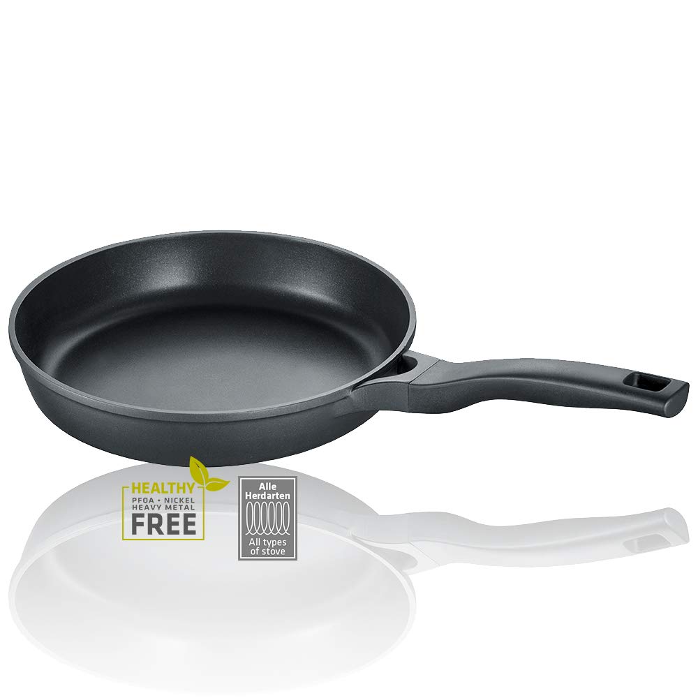 Berndes Vienna Frying Pan 20 cm Suitable for All Hobs with 3-Layer Non-Stick Coating Full Surface Induction Non-Stick Coating Black
