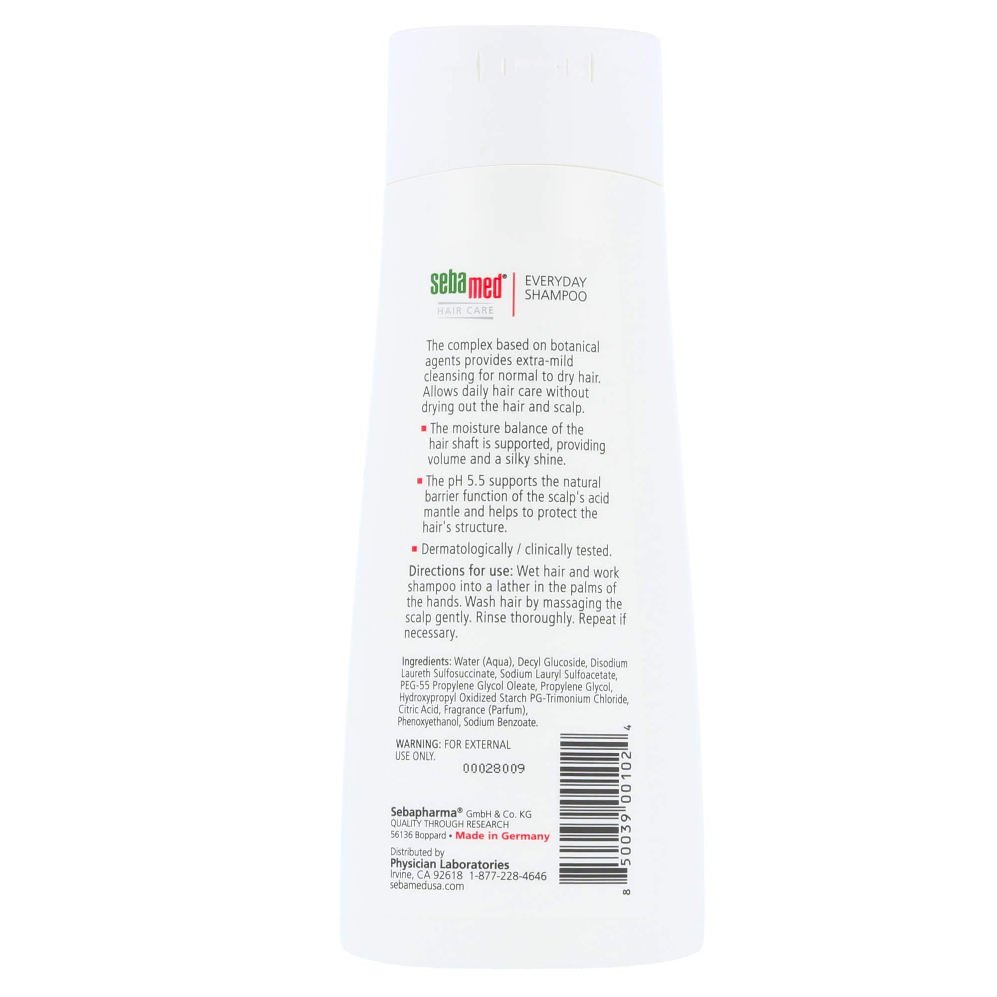 SEBAMED Everyday Shampoo Daily Hair Care 200ML Beauty Skincare