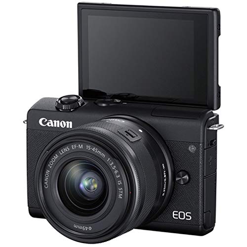 Canon EOS M200 Mirrorless Digital Camera with EF-M 15-45mm f/3.5-6.3 is STM Lens + 100S Sling Backpack + 128GB Memory Cards, Professional Photo Bundle (40pc Bundle)