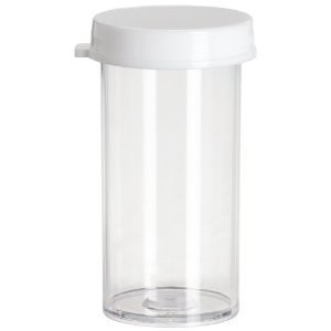 Plastic Snap Cap Vials : 9 Drams (1" x 2 5/8") Pack of 50