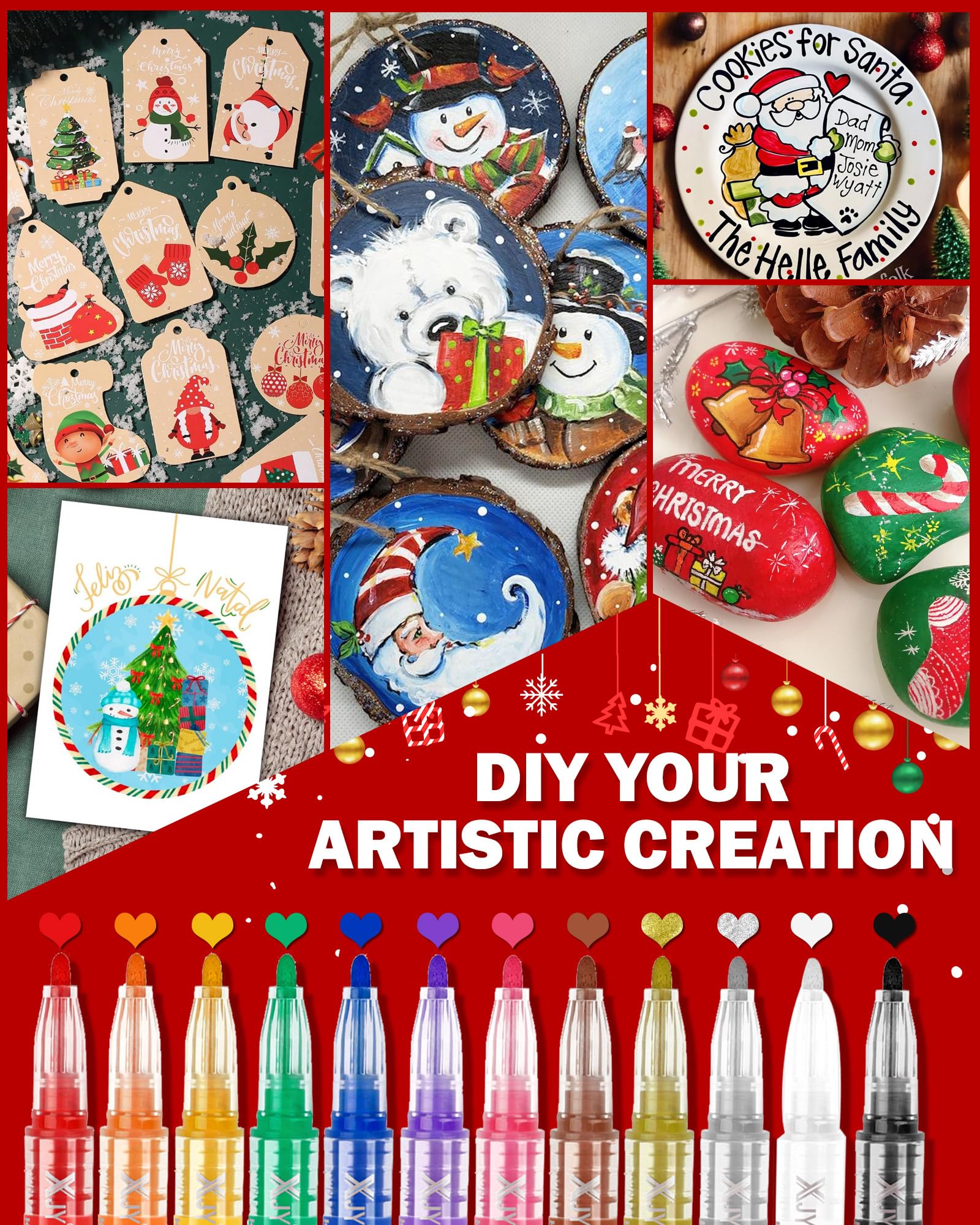 Christmas Arts and Crafts for Kids Ages 4-8 Acrylic Paint