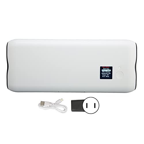 UUWOQYIS Portable Thermal Printer 210mm Bluetooth 4.0 203DPI Clear Printing Portable Printer for Homes Office Shop