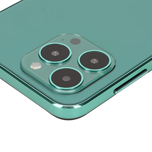 ciciglow 6.1in 3G Mobile Phone, i14 Pro Max Cheap Smartphone, 4GB RAM 32GB ROM, 8MP 16MP Camera, Face ID, for Android 11, 6800mAh, Bluetooth WiFi FM, Dual SIM (Green)(US)