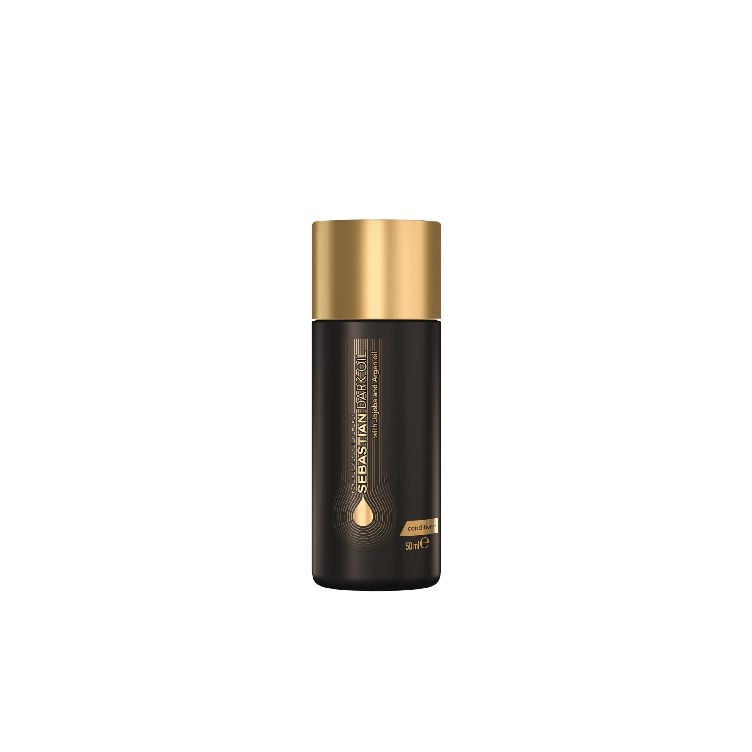 Sebastian Dark Oil Lightweight Conditioner Infused with Jojoba Oil and Argan Oil, Travel Size, 1.7 oz