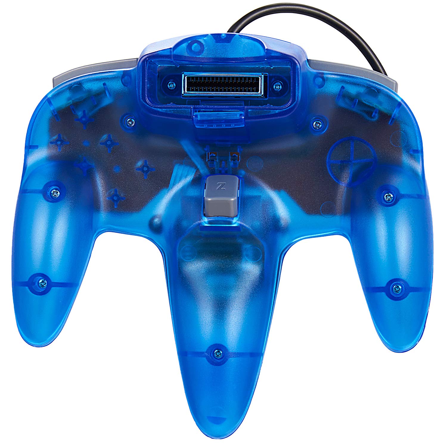 miadore 2 Pack Classic N64 Controllers (Jungle Green/Blue) Bundle with 2 Pack 6FT N64 Controller Extension Cable