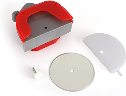 Fat-Cat Pizza Cutter Wheel, Super Sharp Pizza Slicer with Protective Blade Guard for Pizza, Pies, Waffles and Dough Cookies, Easy to Use and Clean (Blue)