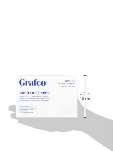 Graham-Field 3718 Grafco Bibulous Blotting Absorbent Paper, 50 Sheets, 4" x 6", Pack of 6