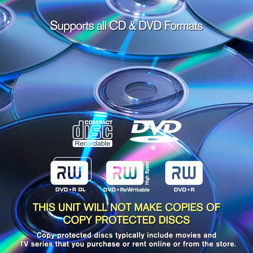 PlexCopier 24X 1 to 3 CD DVD M-Disc Supported Duplicator Copier Tower with Free Copy Protection