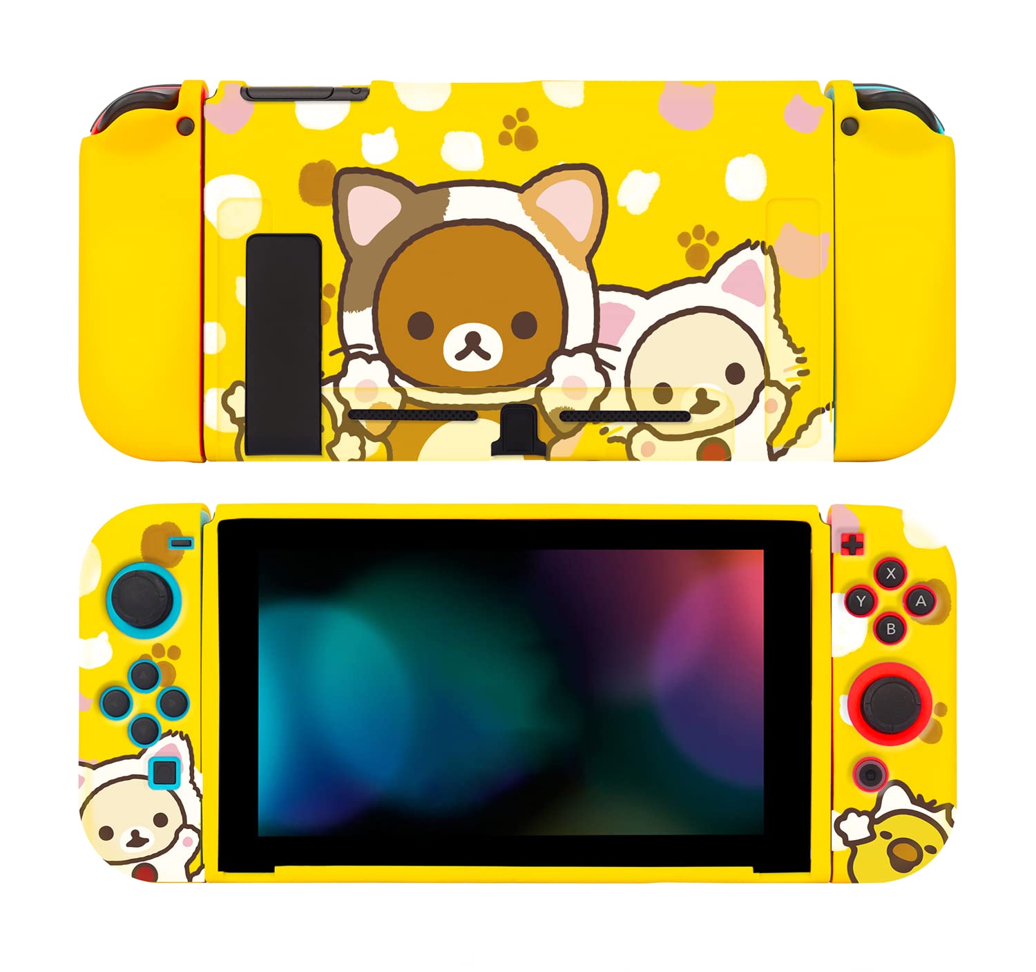 MUDEVIL Protective Case for Nintendo Switch - Cute Rilakkuma - Soft Anti-Scratch Shockproof Slim Cover Case for Nitendo Switch and Joy-Con