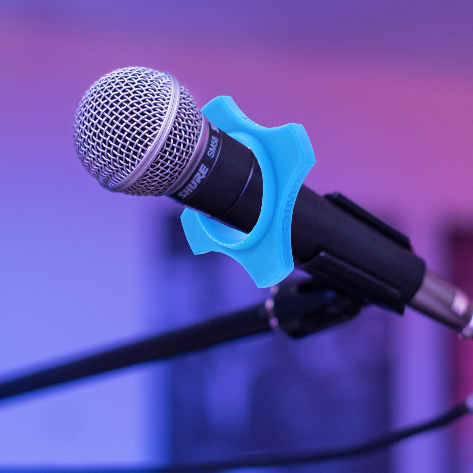 Microphone Accessories Rubber Handheld Microphone Rolling Protection Ring Anti- rolling Shakeproof Mic Protector For KTV Karaoke Random Color 10Pcs Mic Case