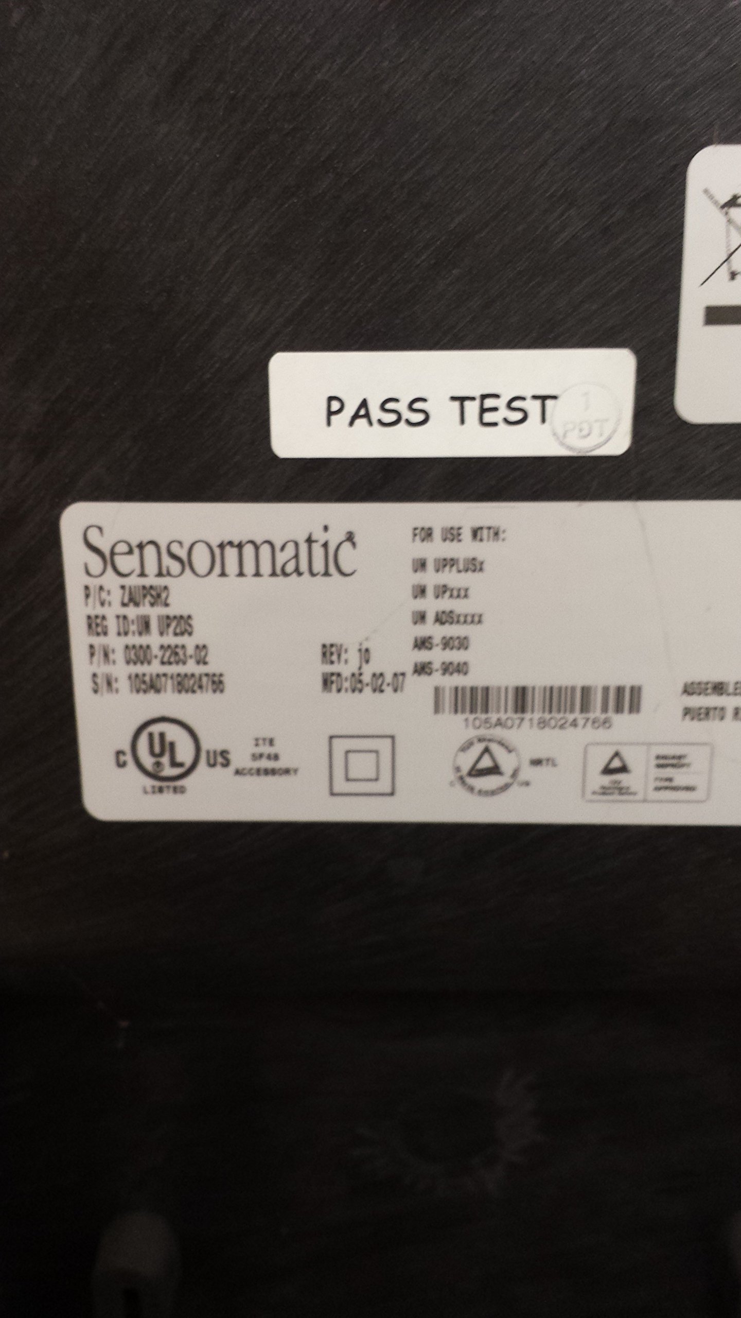 SENSORMATIC ZAUPSH2