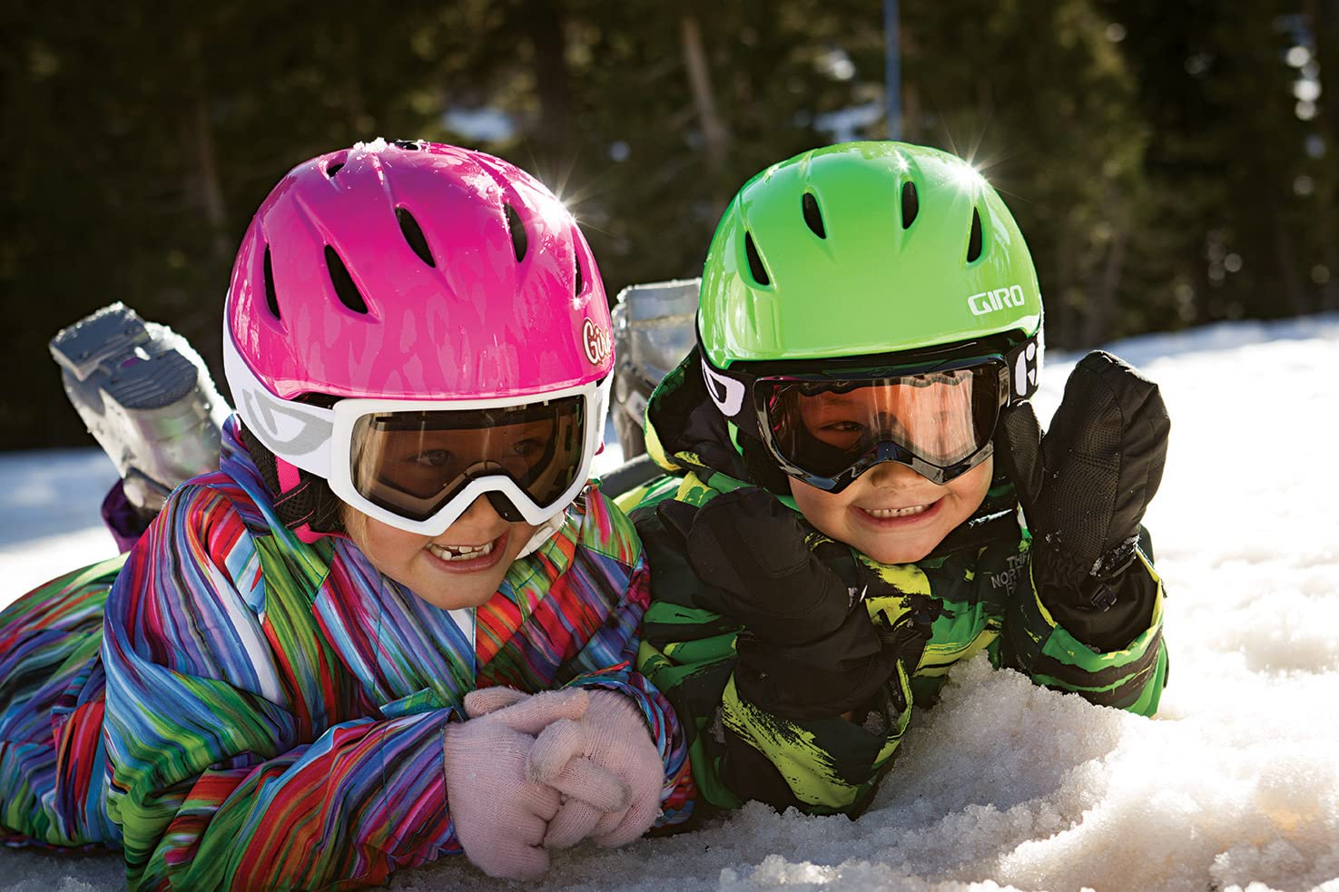 Giro Launch Plus Kids Ski Helmet - Snowboard Helmet for Boys & Girls - Pink Bow Polka Dots - Size S (52-55.5 cm)
