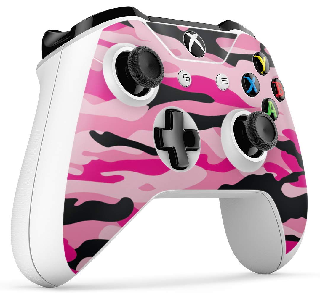 giZmoZ n gadgetZ Xbox One S Pink CAMO Console Skin Decal Sticker + 2 Controller Skins
