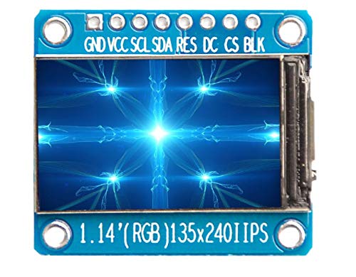 Taidacent HD Color Screen Generator Monitor St7789 Amoled IPS LCD SPI IPS Screen 8 Pins Small Tiny 135 * 240 1.14 Inch