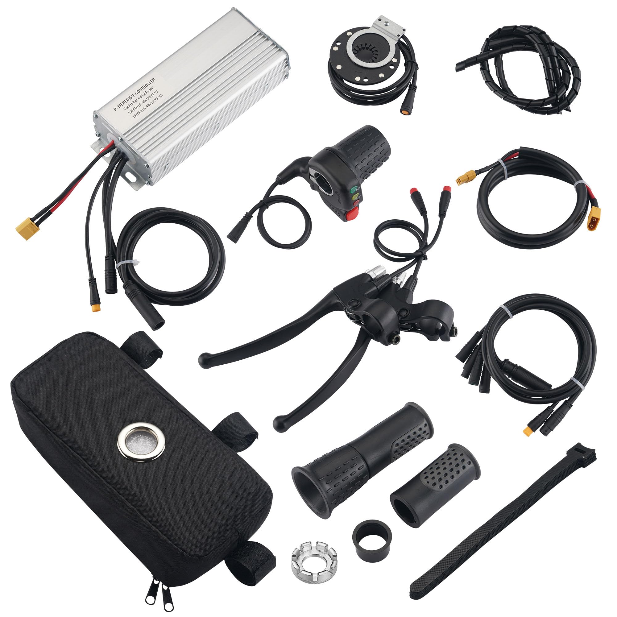 AW Electric Bike Conversion Kit 48V 1000W 26" Front Wheel E-Bike Conversion Kit for Fat Tire Bike Frame Ebike Wheel Kit Cycling Brushless Gearless Hub Motor Kit