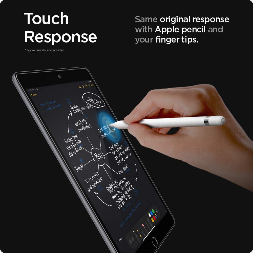 Spigen Tempered Glass Screen Protector [GlasTR Slim] Designed for iPad 10.2 inch (9th (2021) / 8th (2020) / 7th (2019) Generation) [9H Hardness/Case-Friendly]