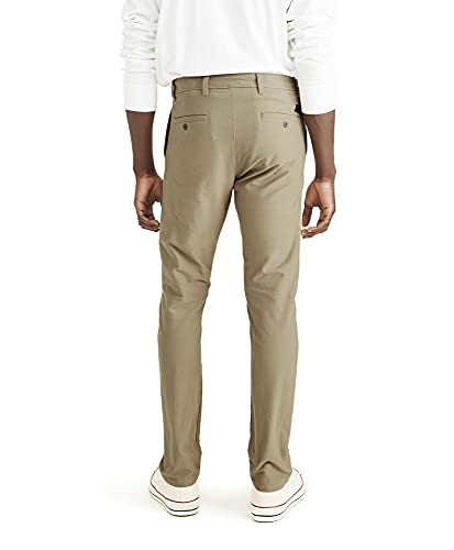 Dockers Men's Comfort Slim Fit Smart 360 Knit Pants, True Chino (Waterless), 32W x 32L