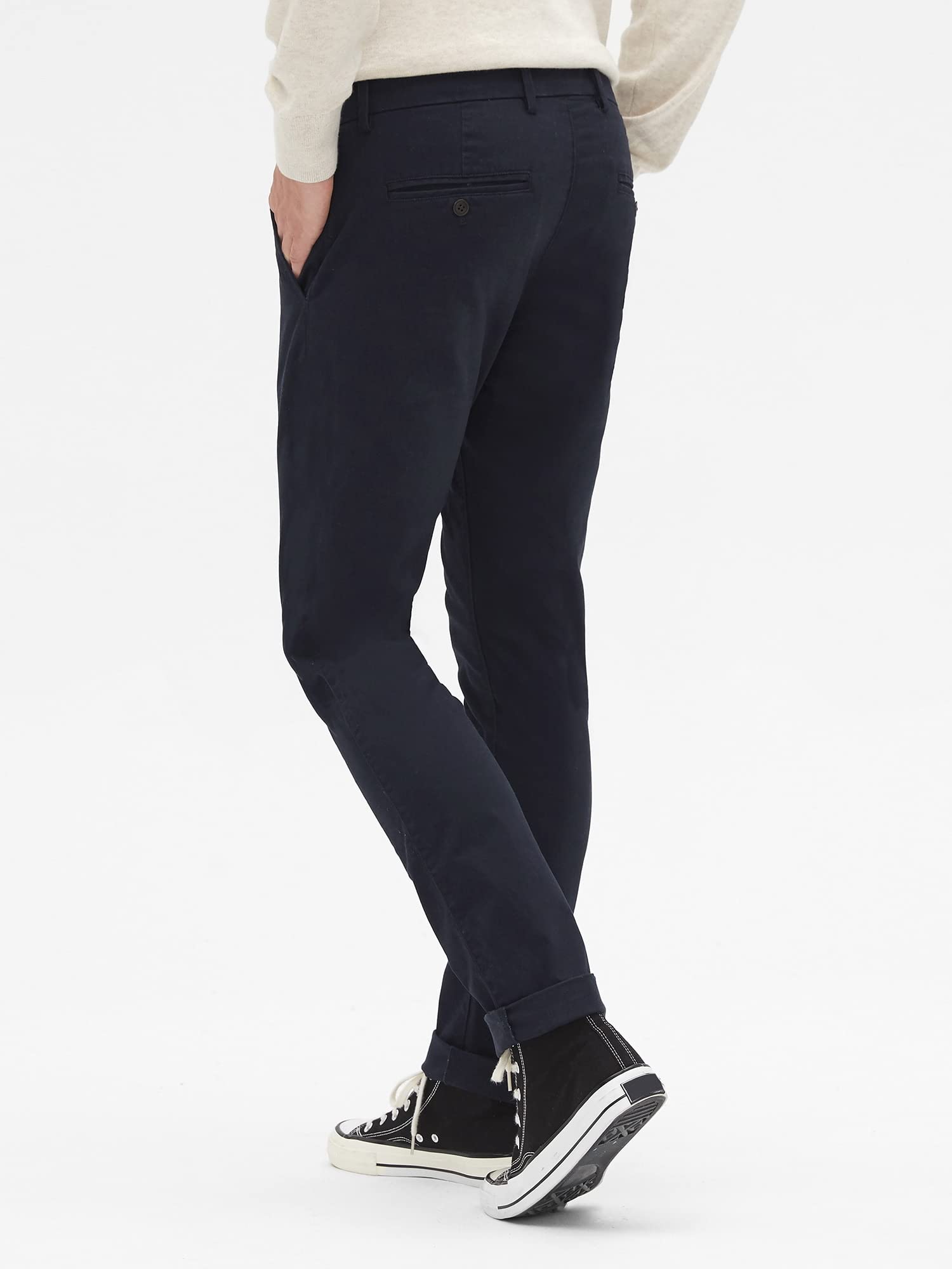 GAP Mens Essential Skinny Fit Khakis, New Classic Navy, 36W x 32L US
