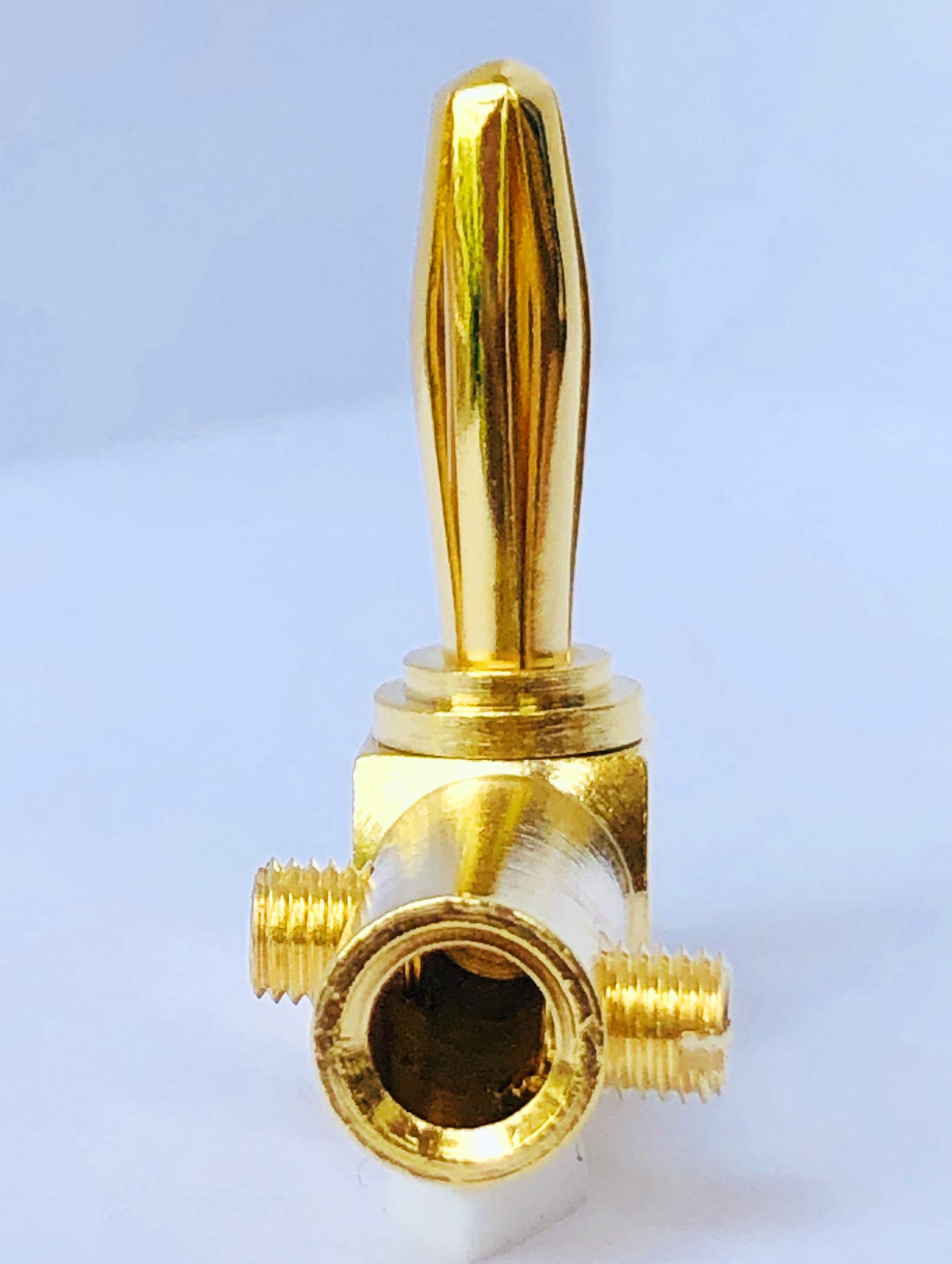 Goaycer Banana Plugs Right Angle 12 Pairs - 24k Gold Plated 90 Degree Speaker Connector (24Pcs)