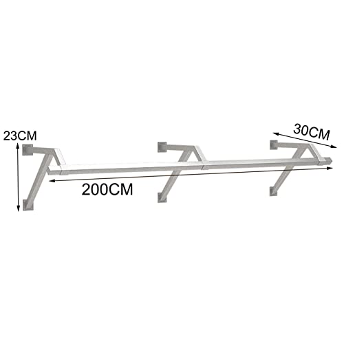 Creative Clothes Rack Boutique Store Storage Shelf, Wall-Mounted Clothing Display Shelves Clothes Rod, Dress Hanger Industrial Pipe Clothes Bar, Laundry Clothes Hanging Organizer Towel Rack