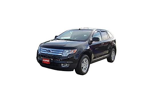Auto Ventshade [AVS] In-Channel Ventvisor / Rain Guards | Fits 2007 - 2014 Ford Edge, 2007 - 2015 Lincoln MKX- Smoke, 4 pcs. | 194141