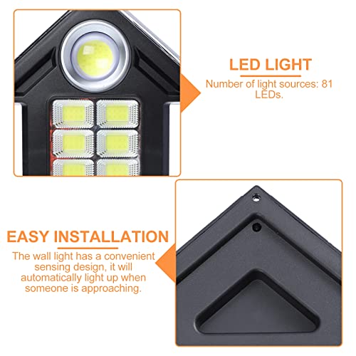 ibasenice 1 Set of Solar Sensor Wall Lamp Outdoor Street Garden Lighting Lamp for Home
