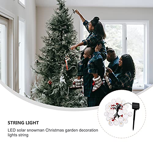 ibasenice Solar Ground Stake Light Outdoor Lights Snowman Landscape Lights Waterproof Led Pathway Lights Home Garden Outdoor Pathway Landscape Decor