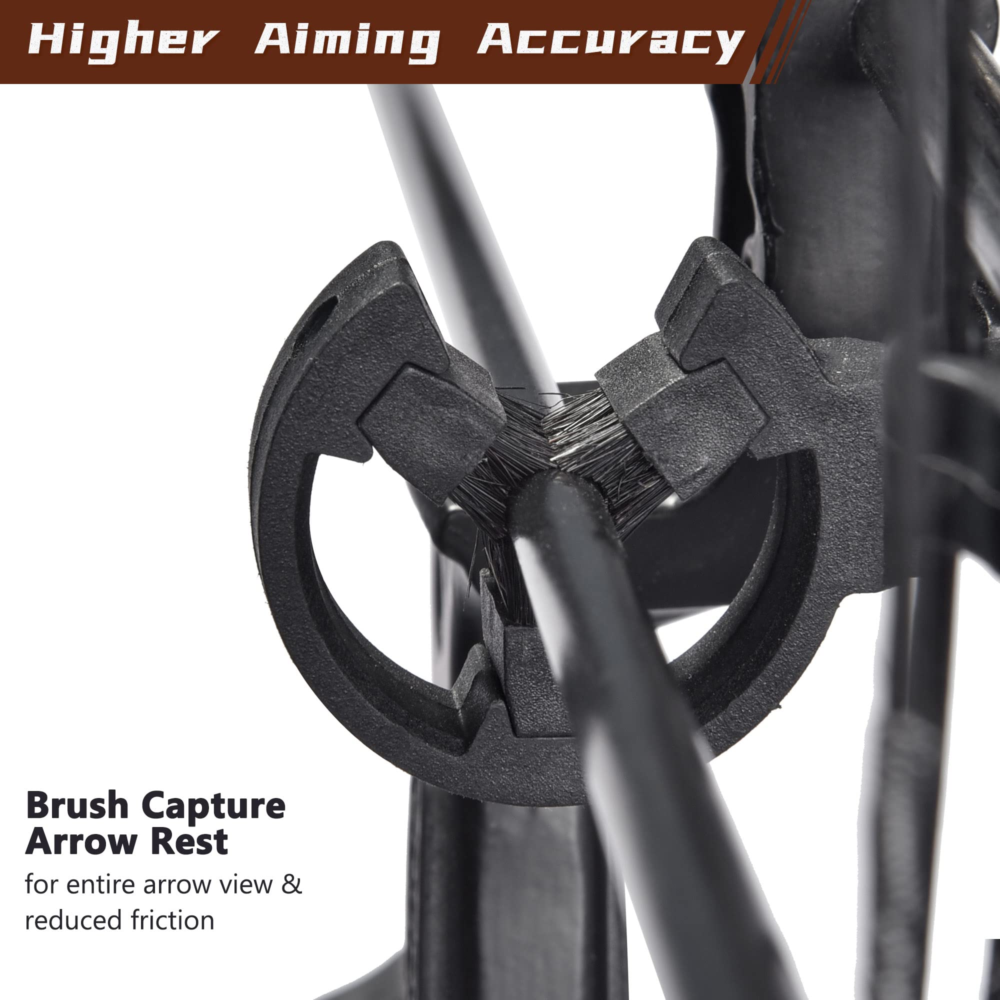 AW Pro Compound Bow Kit 35-70 Lbs Fit Adult Professional Hunting Target Practice Hunting Arrow Bow Archery, Black