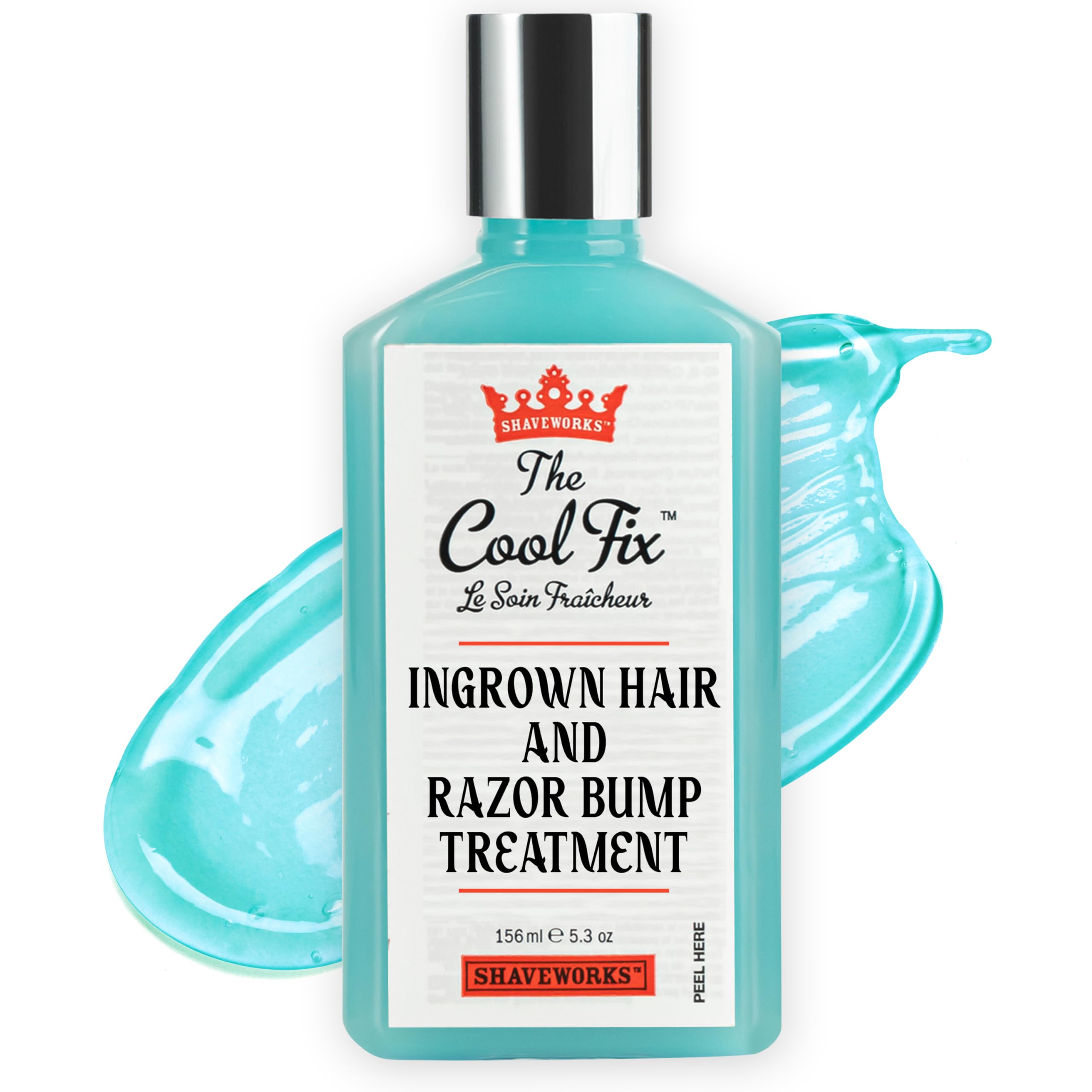 Shaveworks The Cool Fix Aftershave for Women: Pubic Hair Removal, Razor Bumps, Razor Burns, Ingrown Hair Treatment – After Shaving Post Waxing Bikini Area Moisturizing Skin Care Gel 5.3 Fl Oz