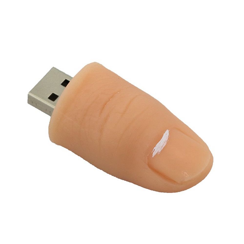 Leegoal High Quality 16 GB Finger Shaped USB Flash Drive(Yellow)