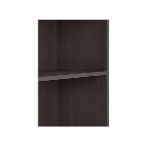 Bush Business Furniture Hybrid Small 2 Shelf Bookcase in Storm Gray