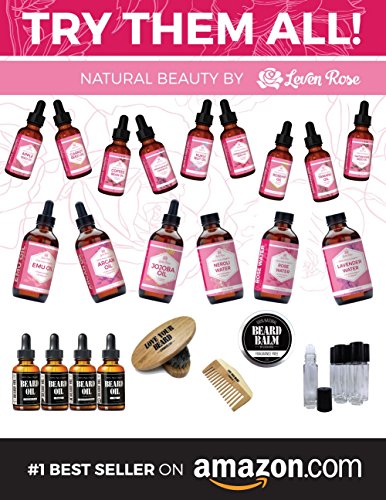 Leven Rose Emu Oil, 100% Pure Natural Hair Strengthener Anti Aging Skin Moisturizer 4 oz