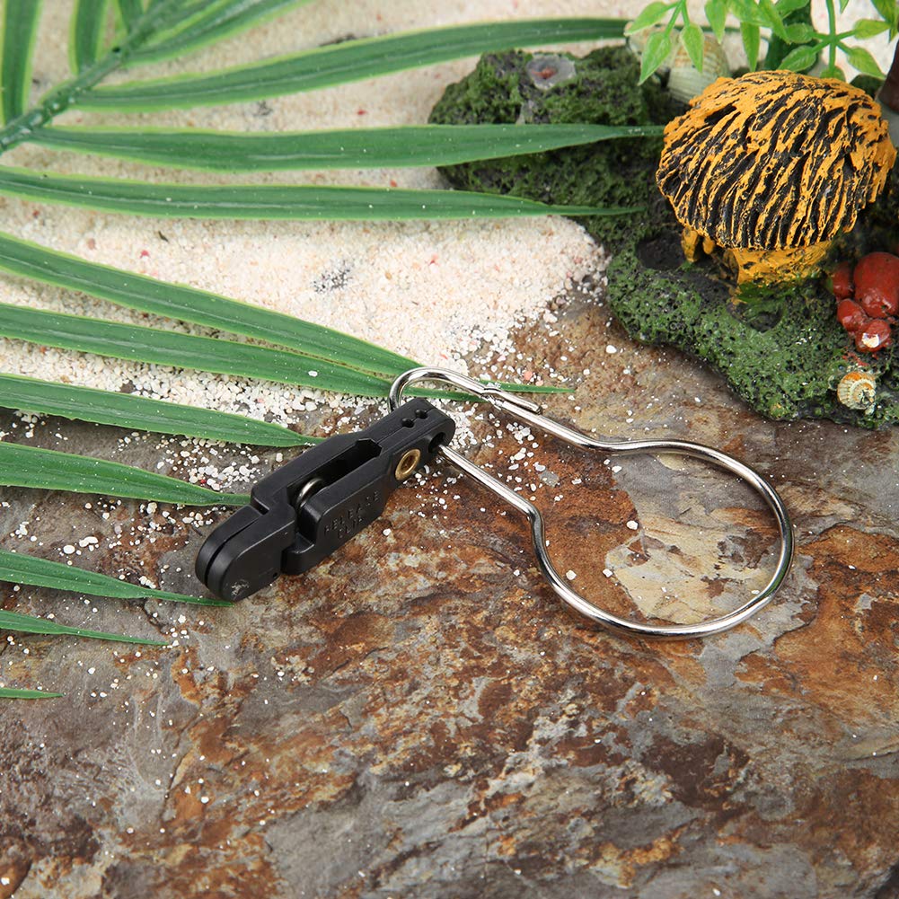 Awakingdemi Plastic Padded Snap Weight Line Leader Release Clip Quick Buckle Grip Clamp Controller Fishing Tackles Tools